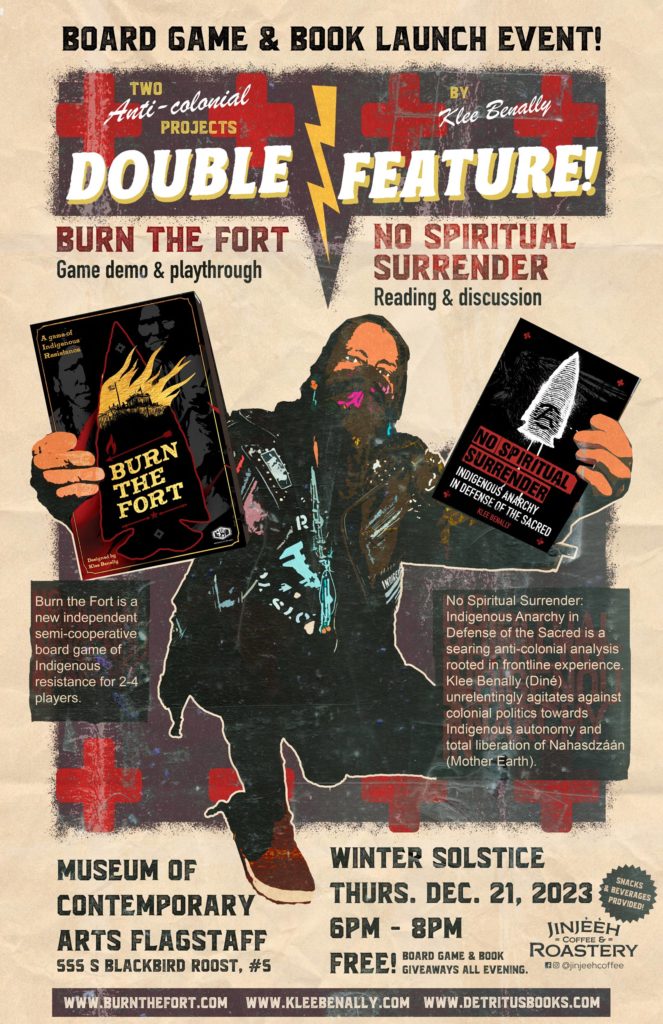 Double feature book & board game Launch Event! | Klee Benally